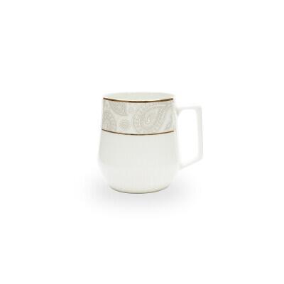 Evaliza Paisley Gold Mug 350 ml | Gallery Crystal